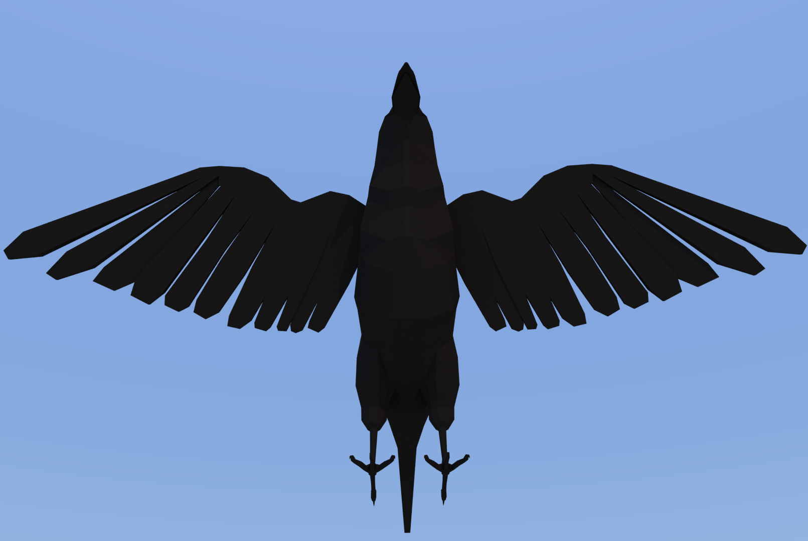 3D model simple crow - TurboSquid 1345337