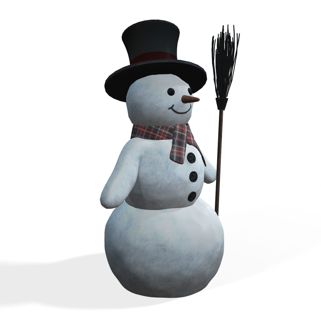 Snowman snow man 3D model - TurboSquid 1345445