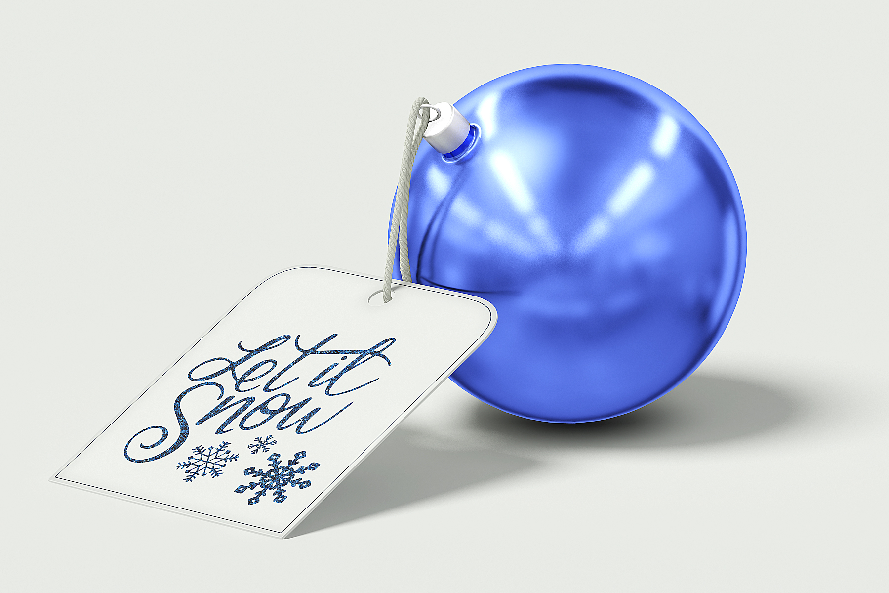 3D blue christmas bauble - TurboSquid 1345613