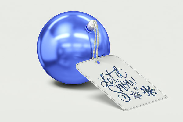 3D blue christmas bauble - TurboSquid 1345613