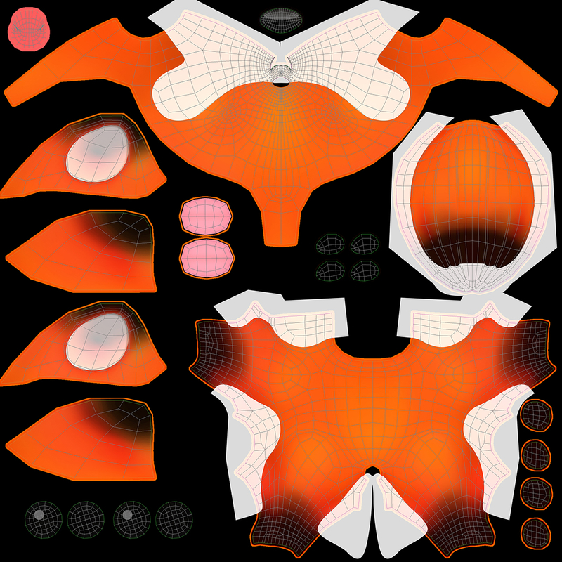 3D cute cartoon fox 2 model - TurboSquid 1345885