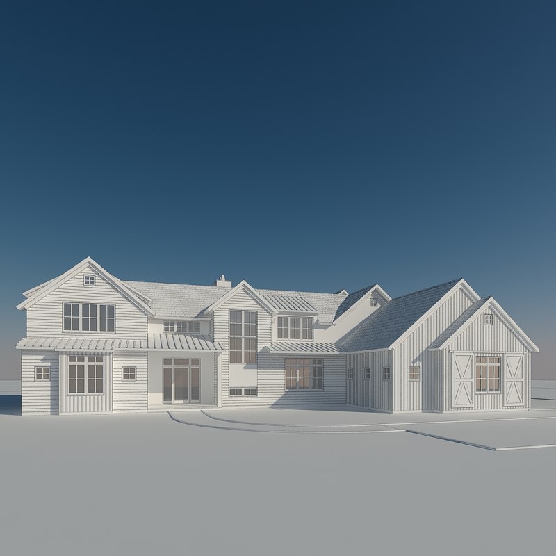 3D house farm model - TurboSquid 1345993