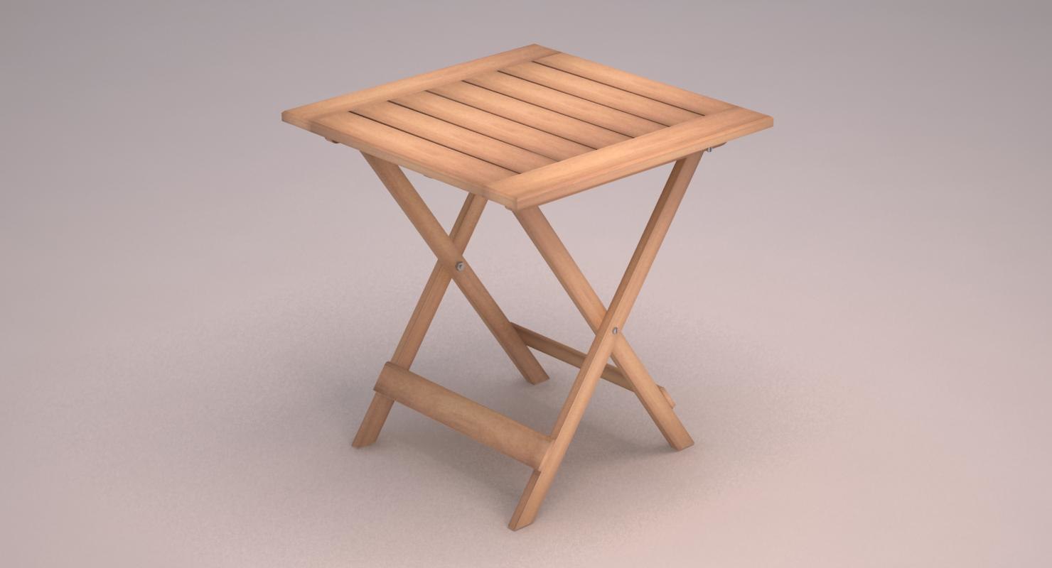 Folding table 3D model - TurboSquid 1346029