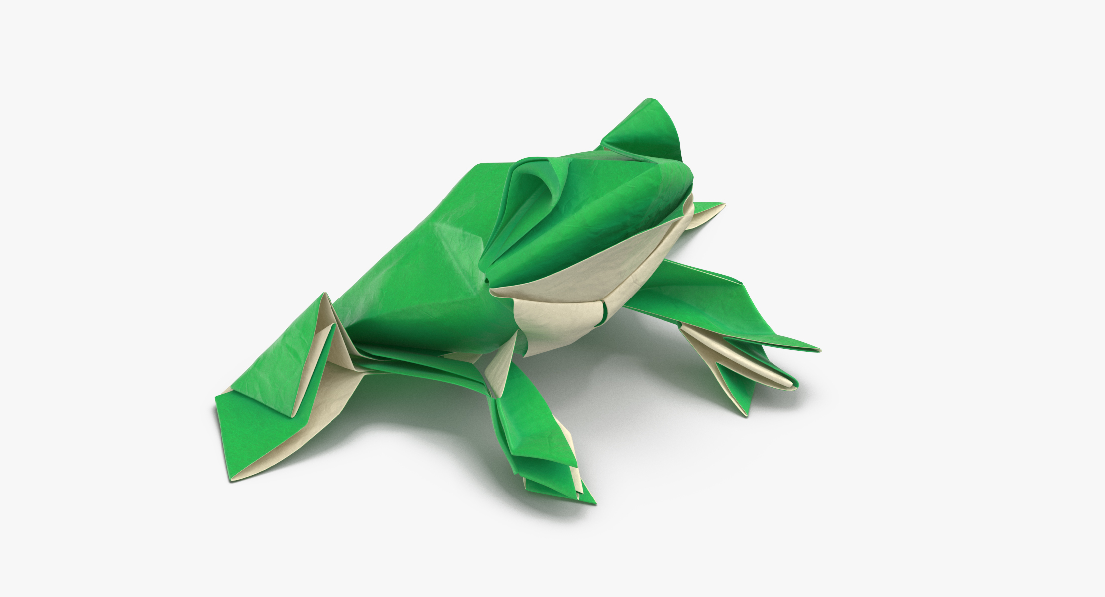Żaba Origami Model 3D - TurboSquid 1346250