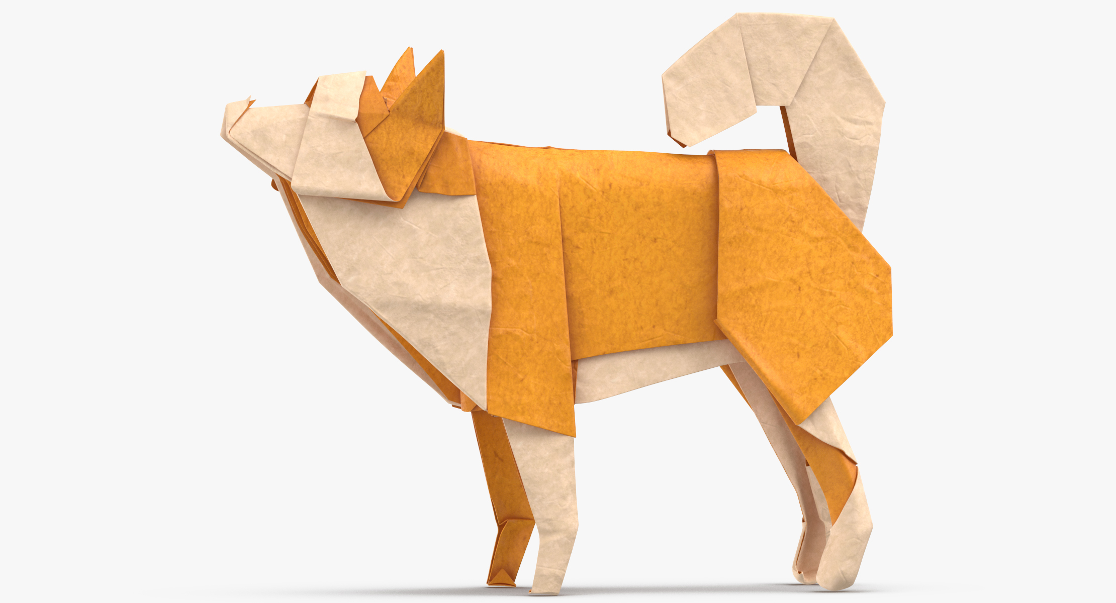 modelo 3d Perro origami - TurboSquid 1346252