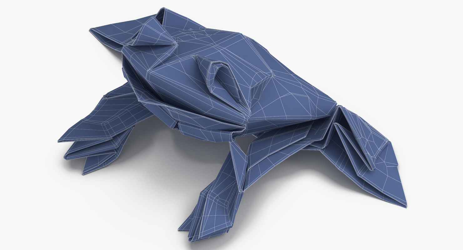 Żaba Origami Model 3D - TurboSquid 1346250