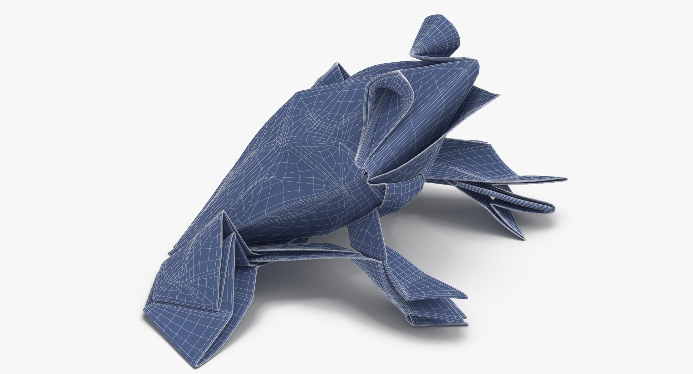 Żaba Origami Model 3D - TurboSquid 1346250