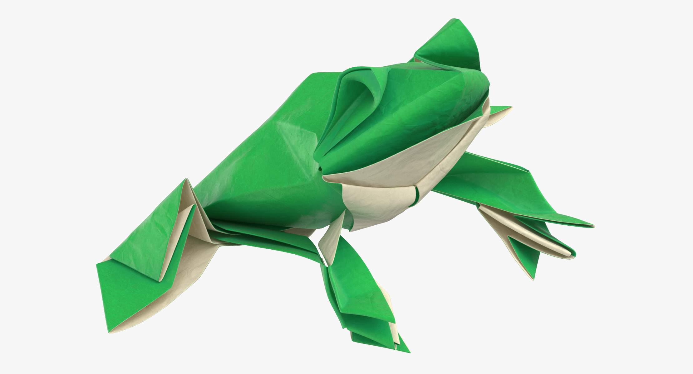 3D Frog Origami TurboSquid 1346250