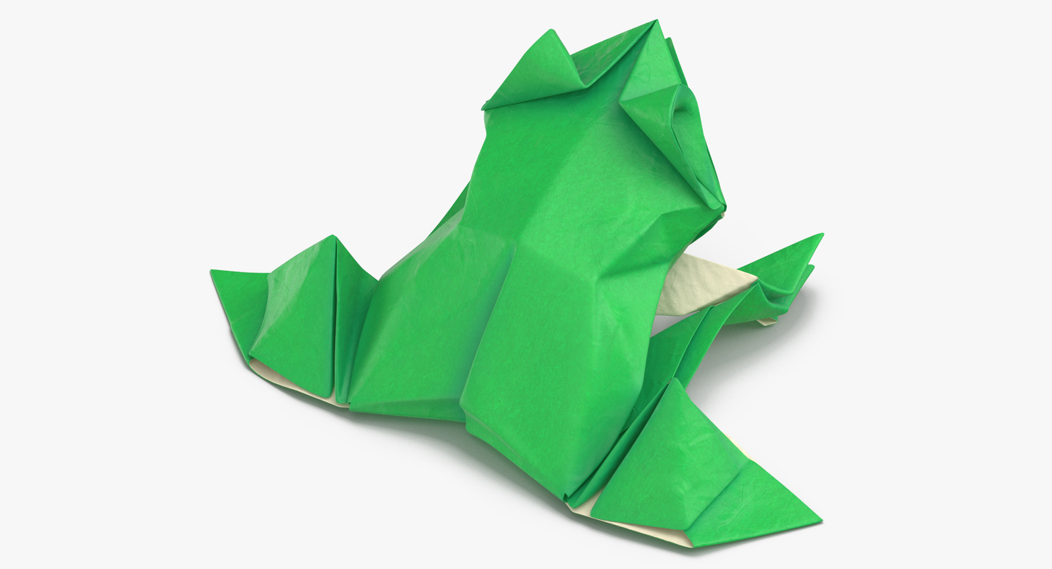 Żaba Origami Model 3D - TurboSquid 1346250