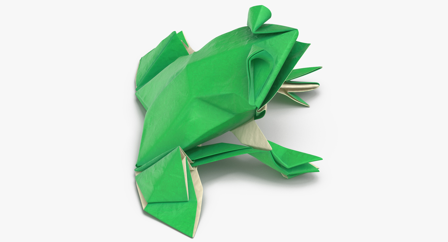 Żaba Origami Model 3D - TurboSquid 1346250