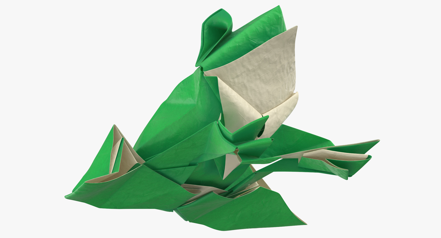 Żaba Origami Model 3D - TurboSquid 1346250
