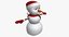 Snowman snow man 3D model - TurboSquid 1346325