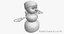 Snowman snow man 3D model - TurboSquid 1346325