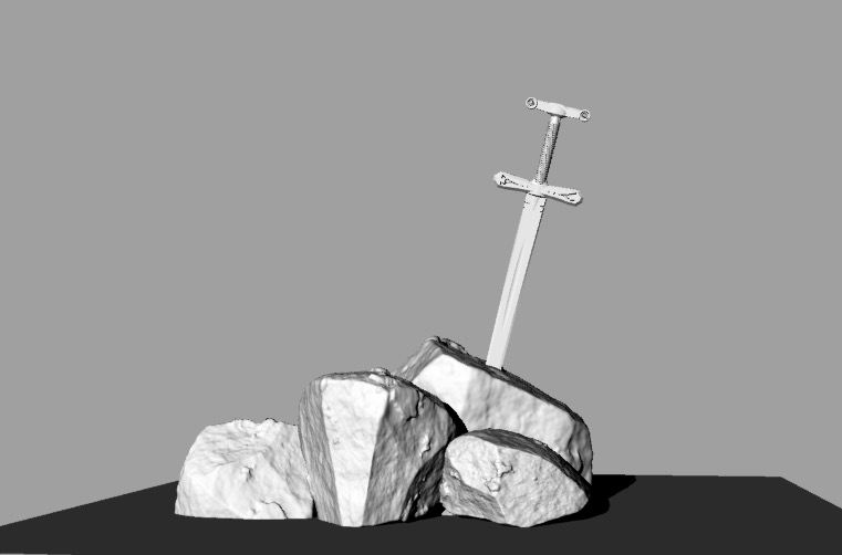 Free sword stone 3D model - TurboSquid 1346333