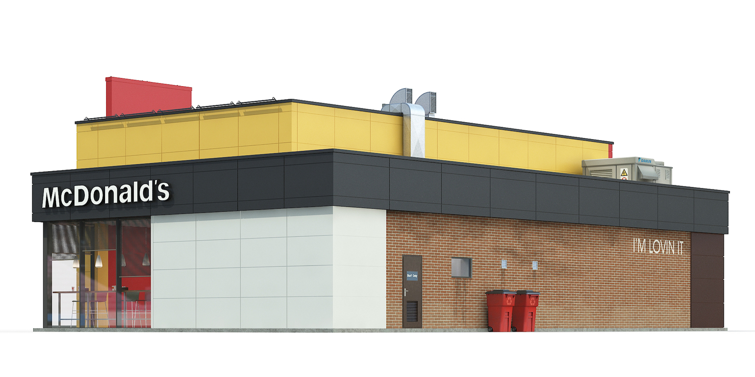 3D mcdonalds restaurant - TurboSquid 1346367
