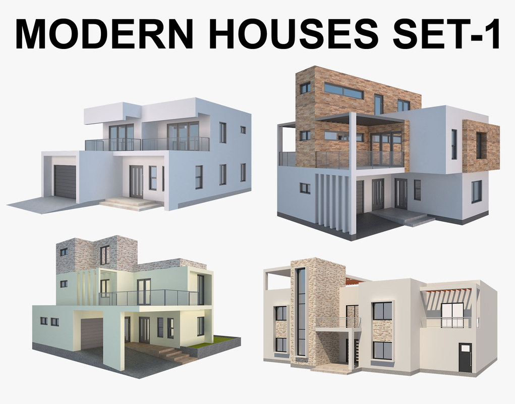 3D modern house model - TurboSquid 1346473