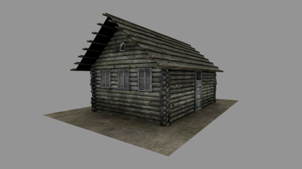 Blender Log-Cabin Models | TurboSquid