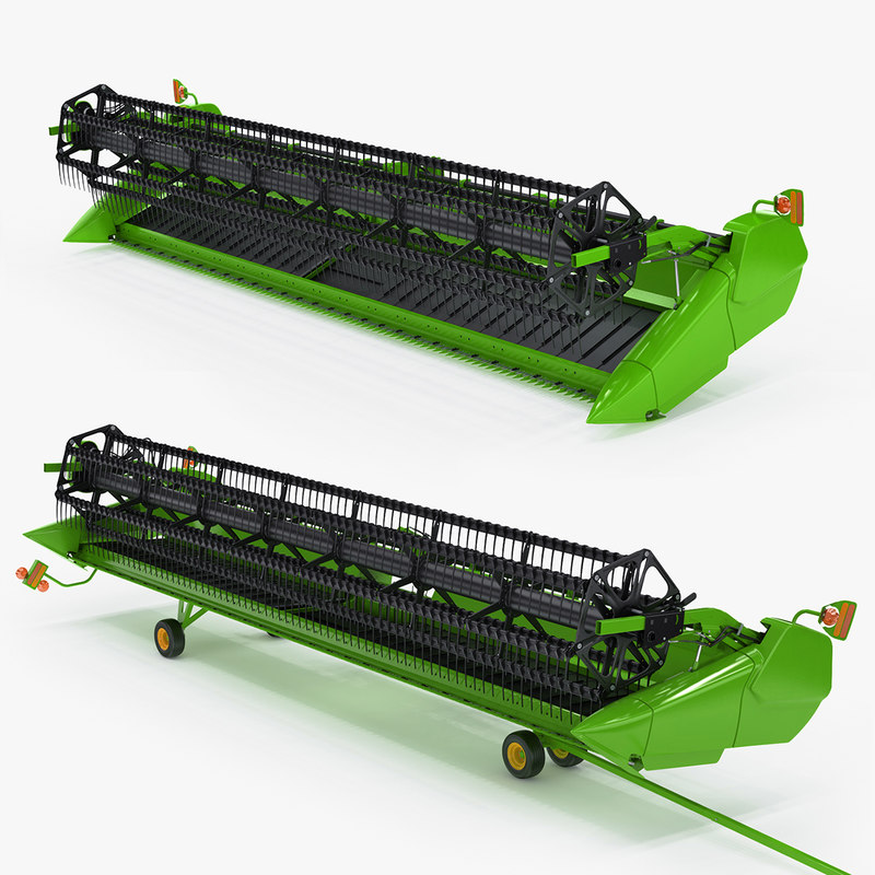 3D generic combine draper head - TurboSquid 1346664