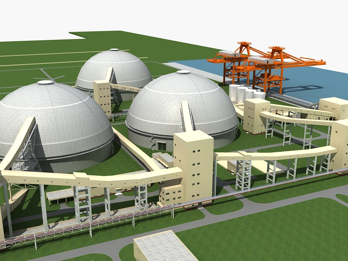 3D thermal power plant - TurboSquid 1346681