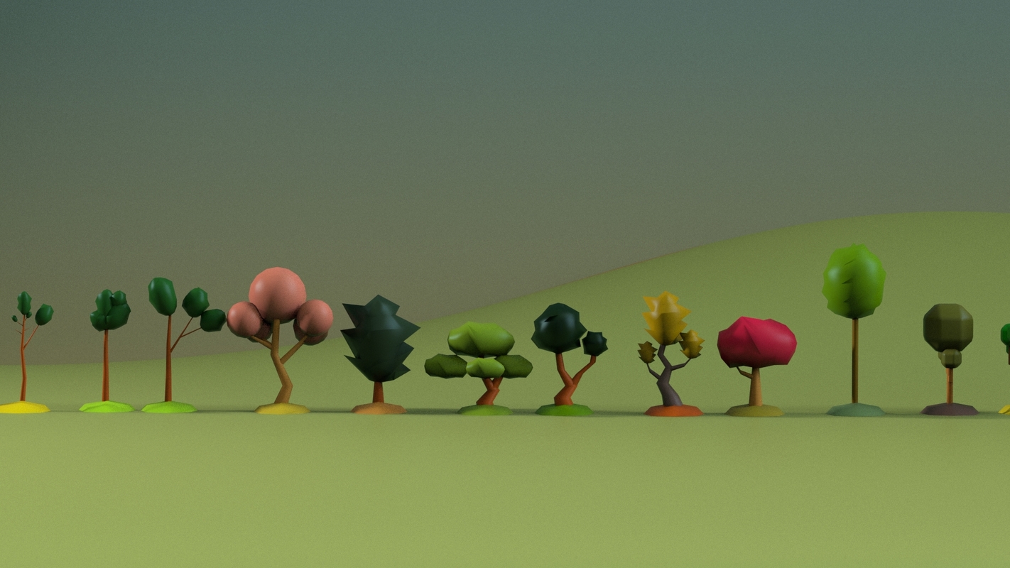 Tree pack 3D model - TurboSquid 1346680