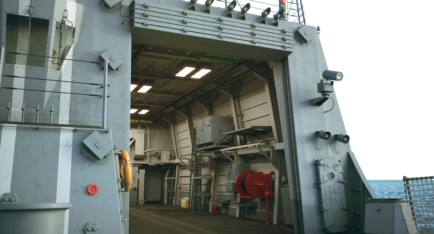 Uss shoup ddg 3D model - TurboSquid 1346693