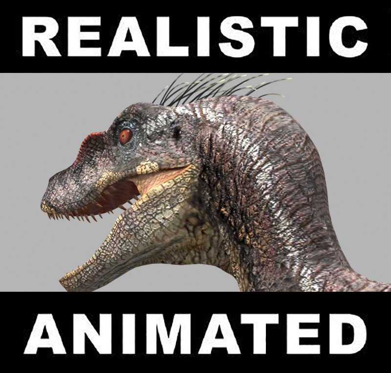 jurassic park raptor 3d model