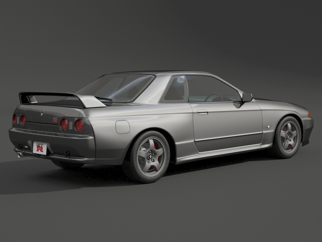 car nissan skyline r32 3d model
