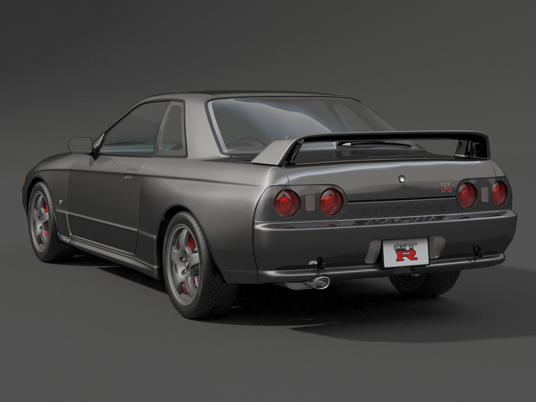 car nissan skyline r32 3d model