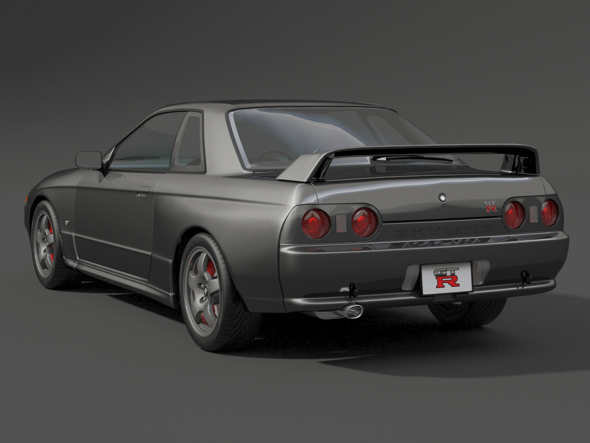 car nissan skyline r32 3d model