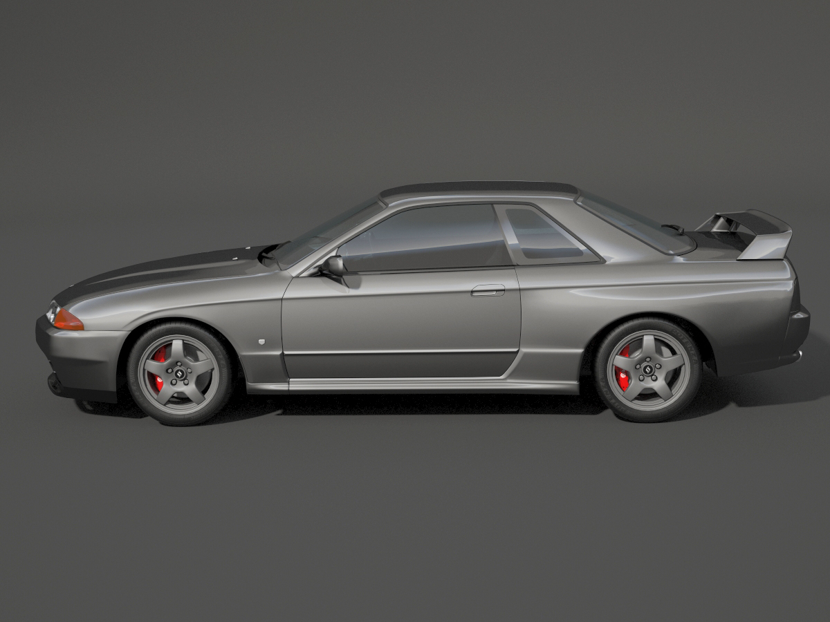 car nissan skyline r32 3d model