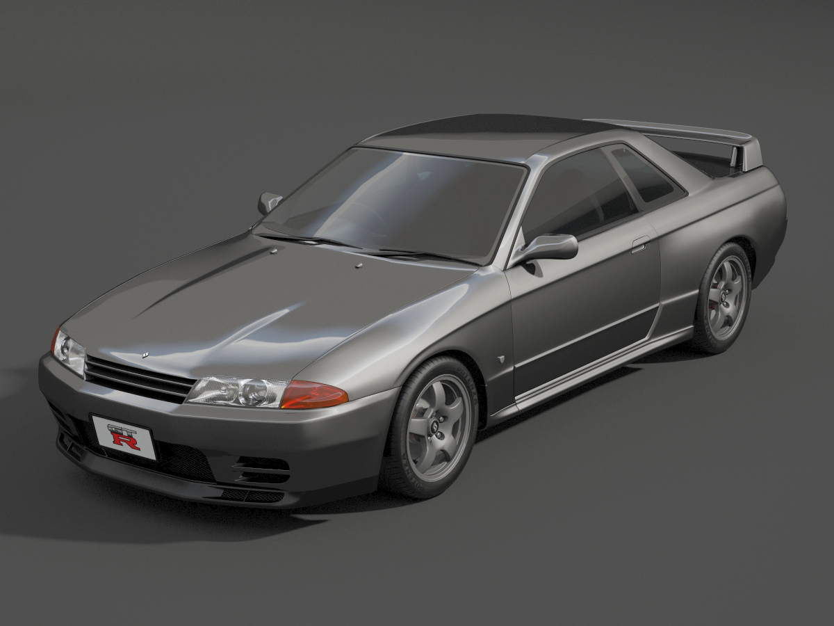 car nissan skyline r32 3d model