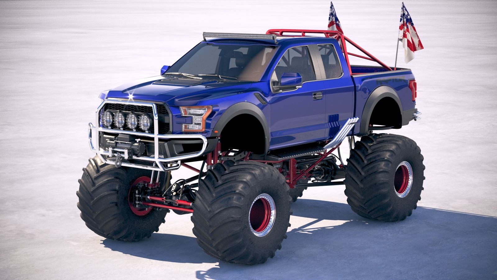 3D f-150 raptor monster model - TurboSquid 1330163