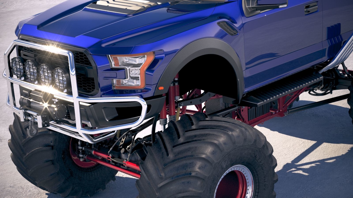 3D f-150 raptor monster model - TurboSquid 1330163