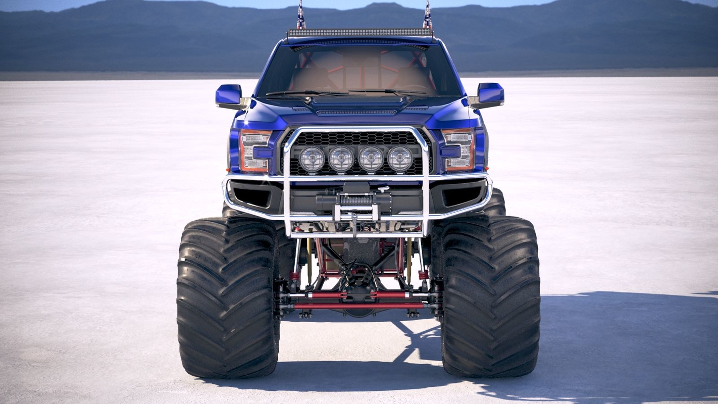 modelo 3d Ford F-150 Raptor Monster Truck 2019 - TurboSquid 1330163