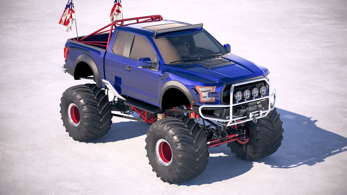 3D f-150 raptor monster model - TurboSquid 1330163