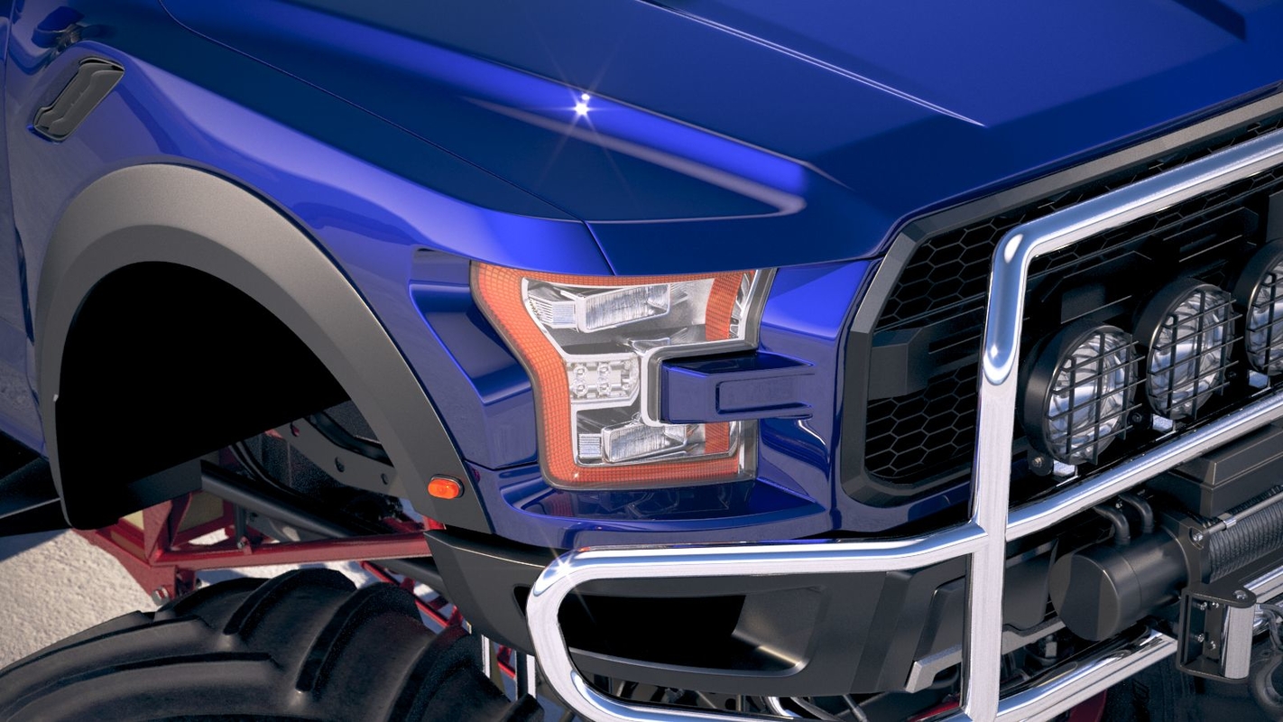 3D f-150 raptor monster model - TurboSquid 1330163