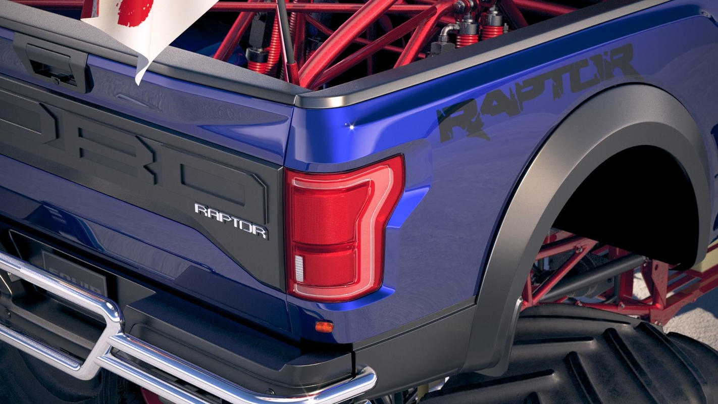 3D f-150 raptor monster model - TurboSquid 1330163