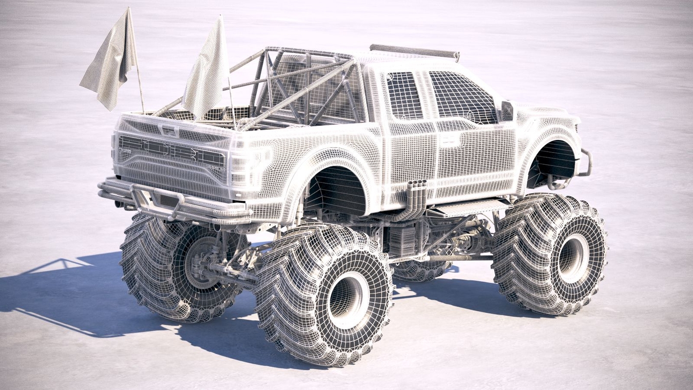 Ford F-150 Raptor Monster Truck 2019 Modelo 3D - TurboSquid 1330163