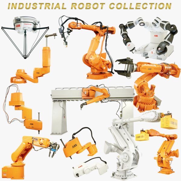 3d industrial robot arm model