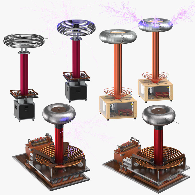 Tesla coils 3D - TurboSquid 1348390