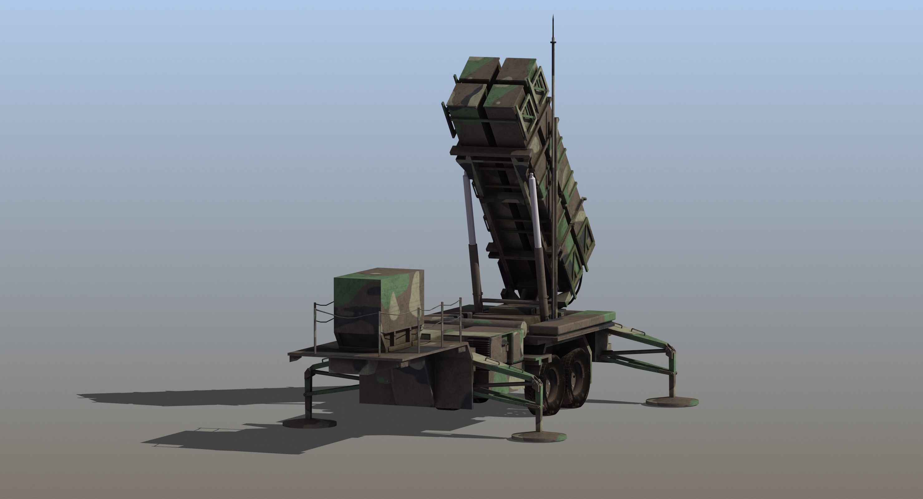 MM-104 Patriot SAM Launcher 3D-Modell - TurboSquid 1346980