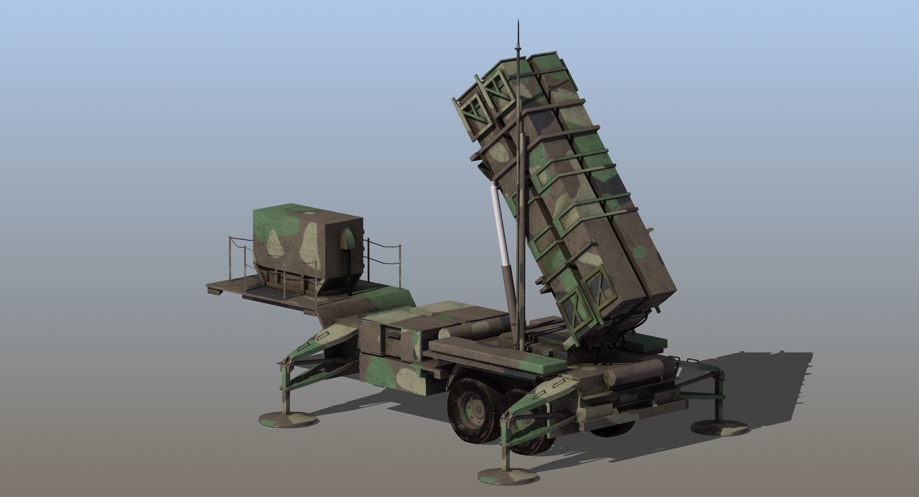 MM-104 Patriot SAM Launcher 3D-Modell - TurboSquid 1346980