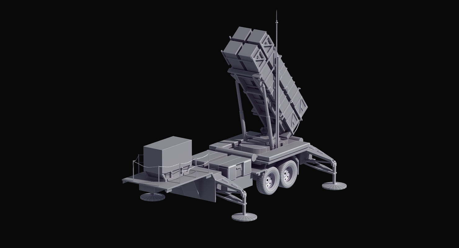 Patriot missile model - TurboSquid 1346980