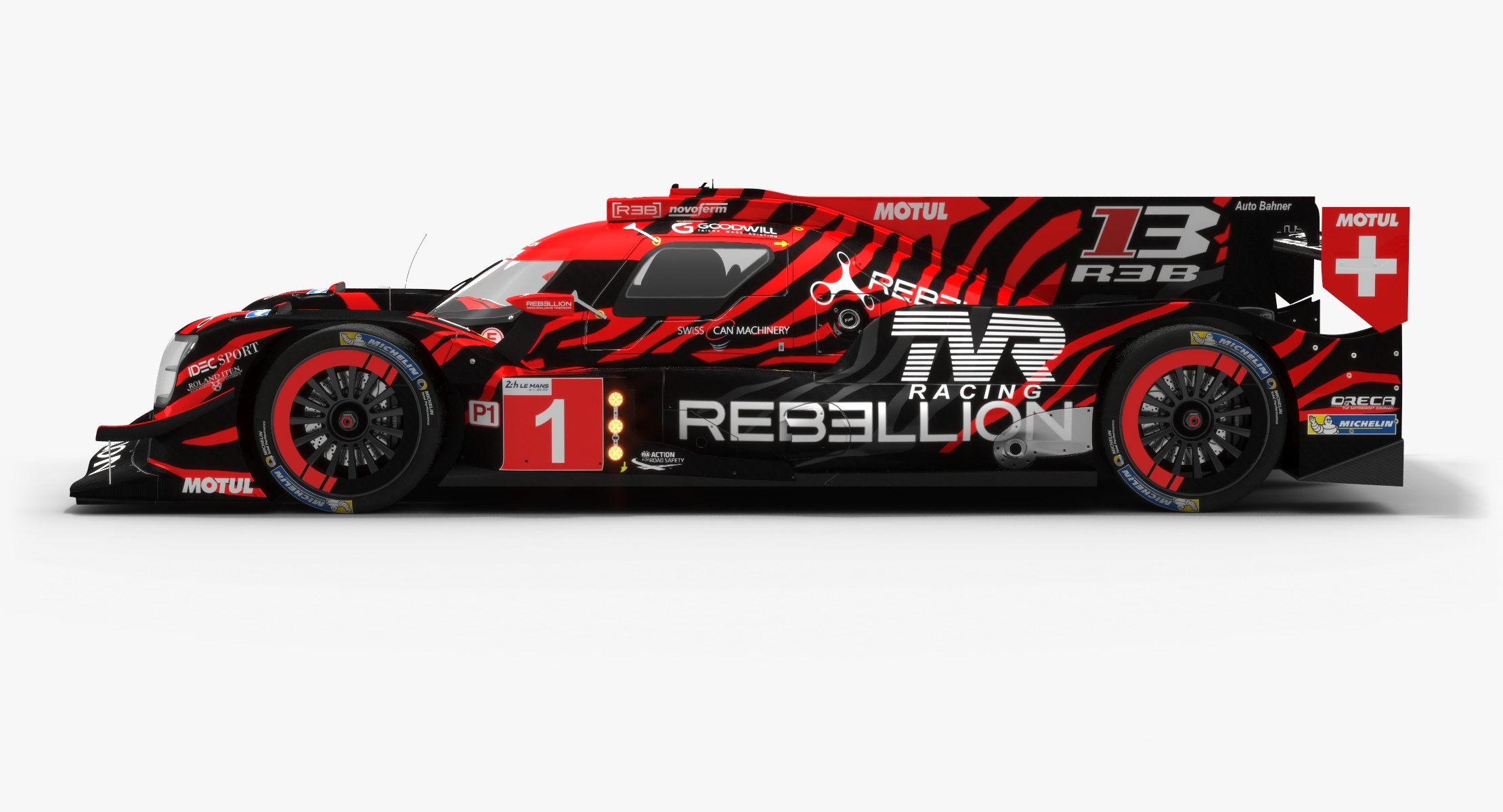 3D model rebellion racing r13 lmp1 - TurboSquid 1347019