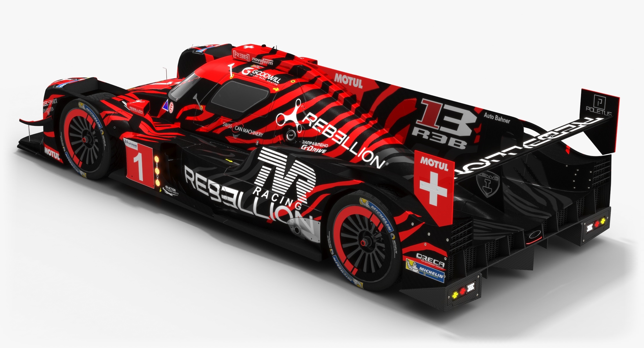 3D model rebellion racing r13 lmp1 - TurboSquid 1347019
