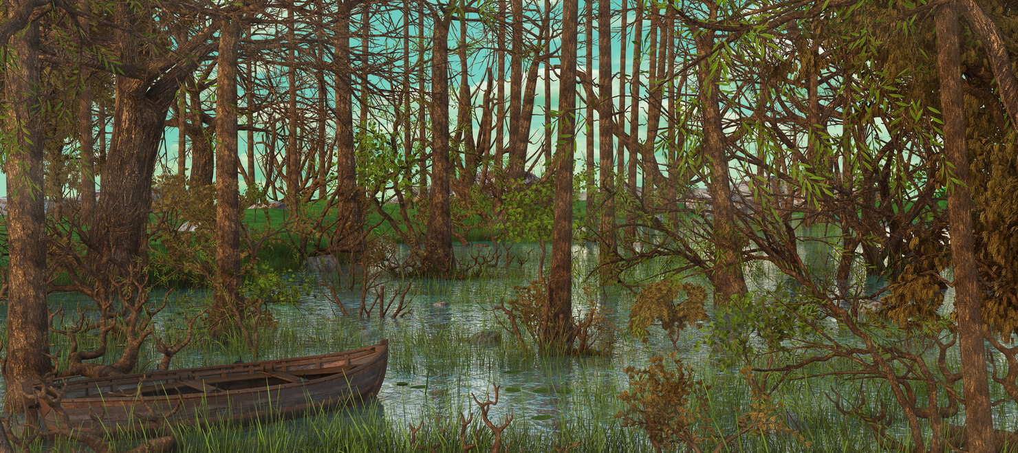 Swamp landscape 3D - TurboSquid 1347154