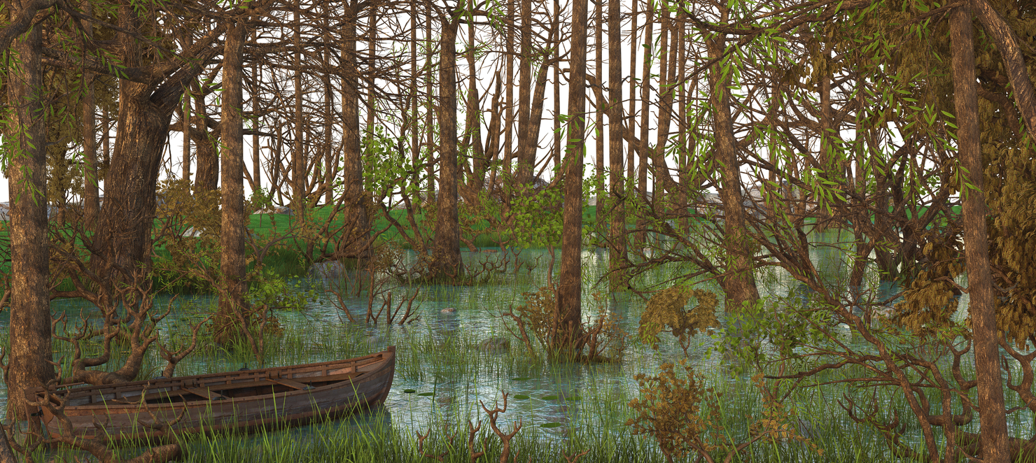 Swamp landscape 3D - TurboSquid 1347154