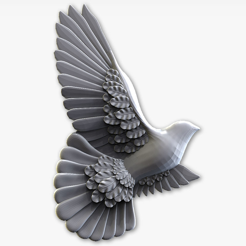 obj dove relief cnc
