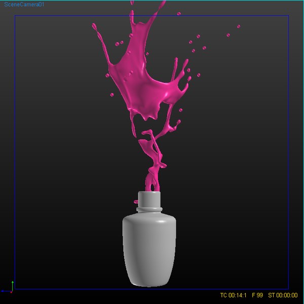 3d model splash realflow