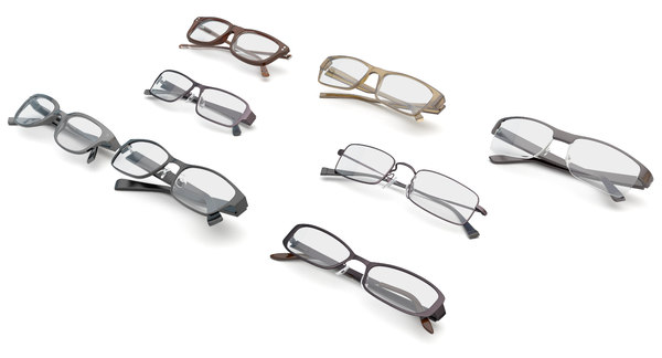 3d model glasses set